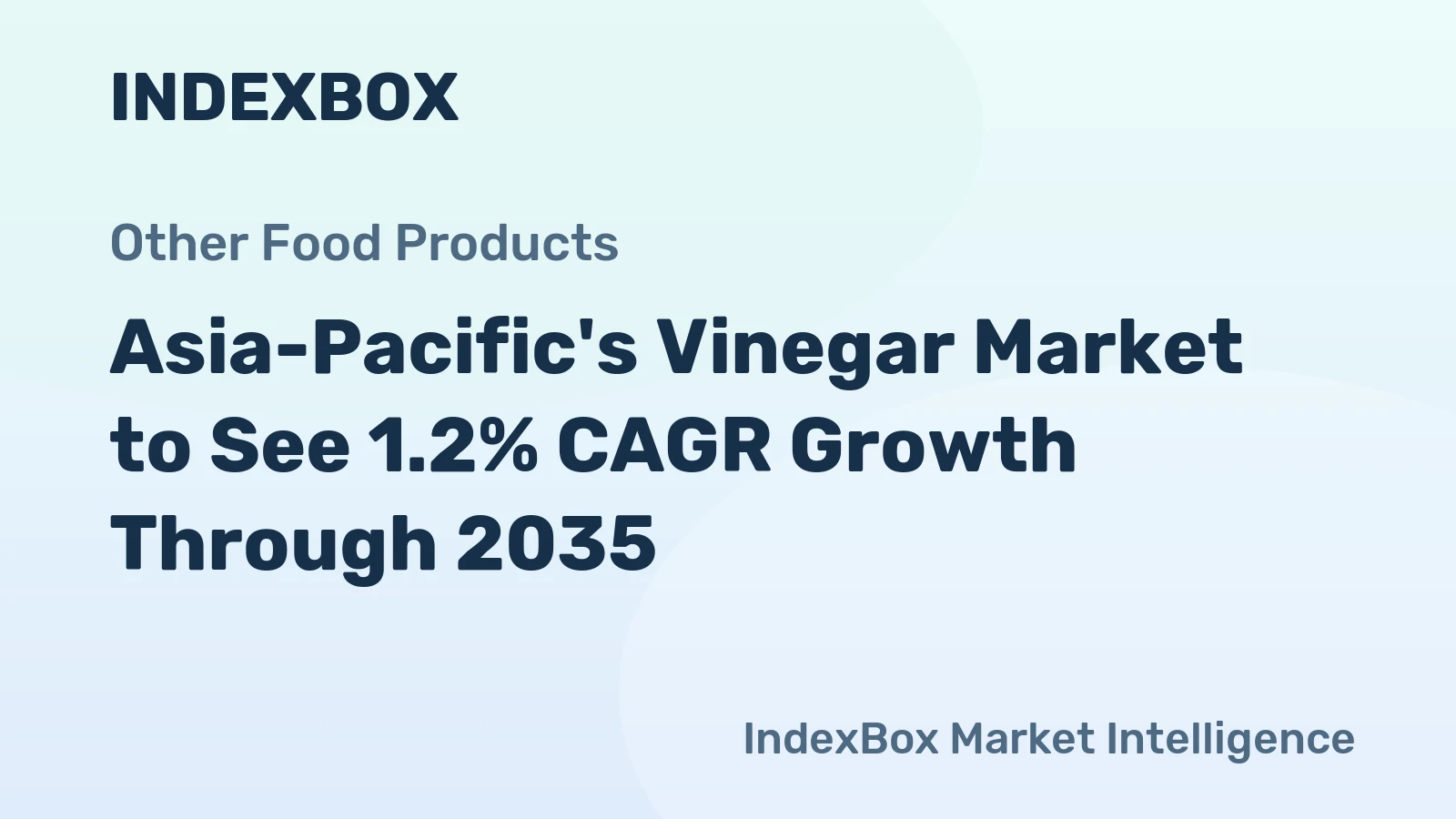 Asia-Pacific's Vinegar Market to See 1.2% CAGR Growth Through 2035