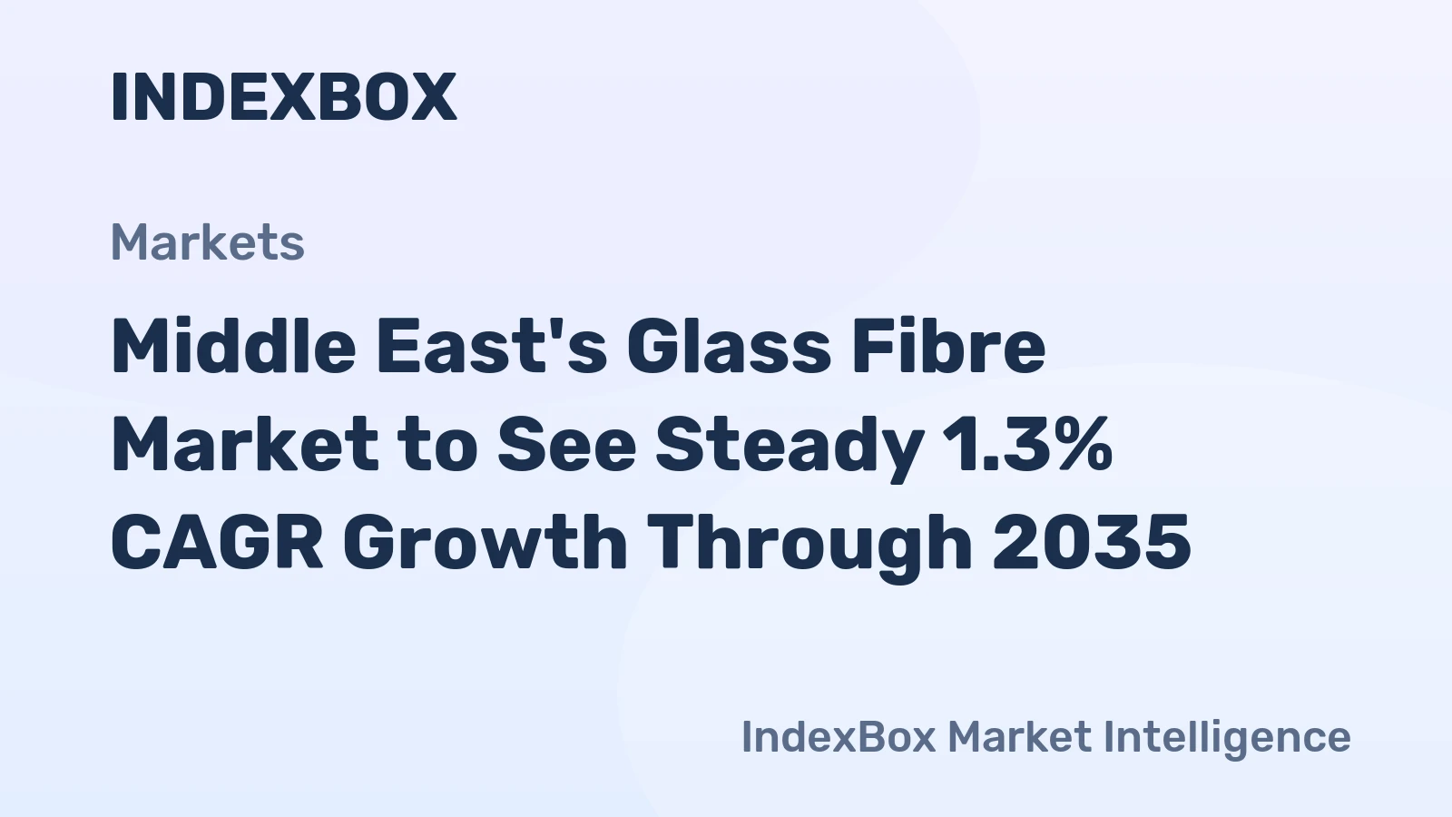 Middle East's Glass Fibre Market to See Steady 1.3% CAGR Growth Through 2035