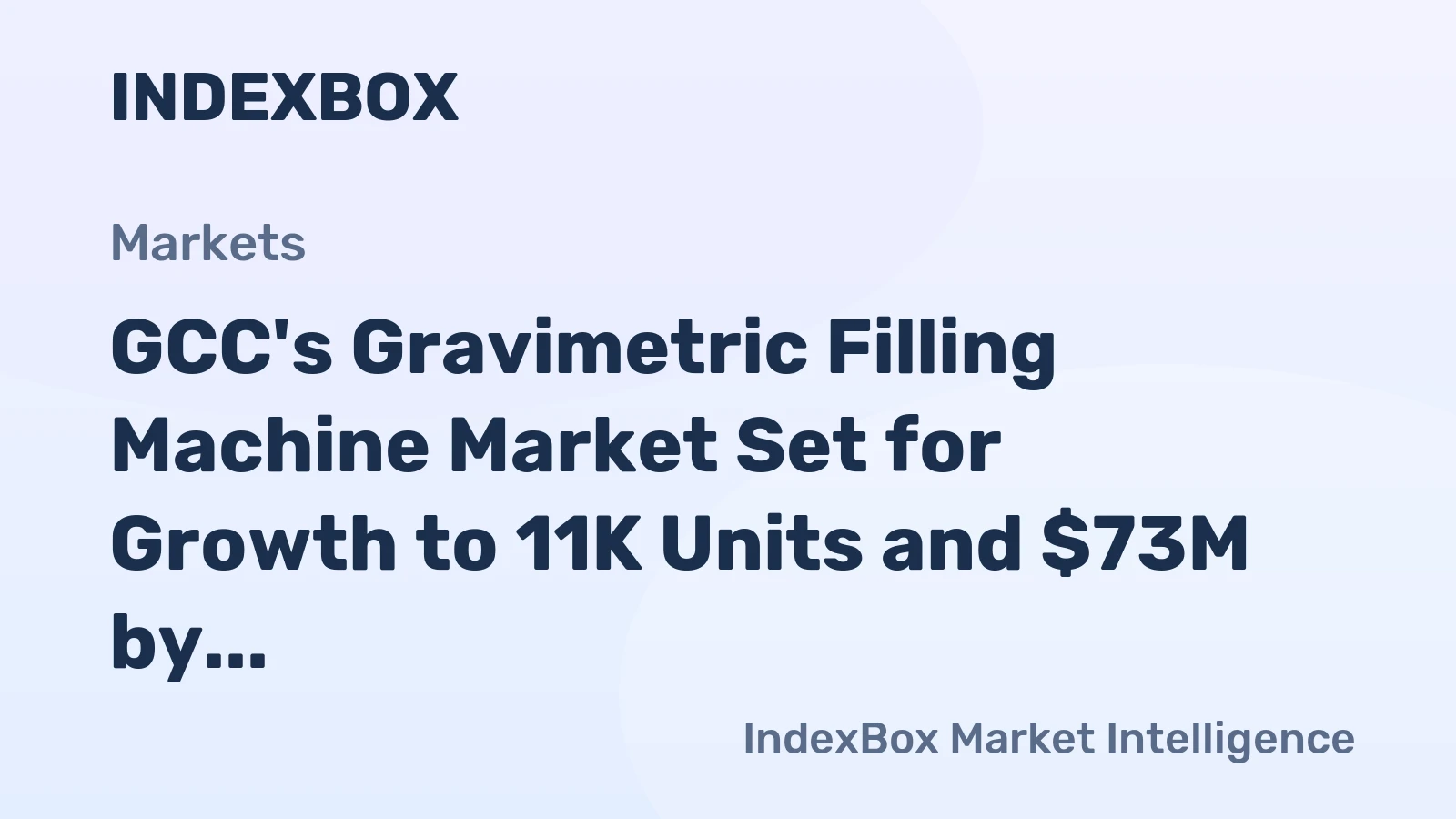 GCC's Gravimetric Filling Machine Market Set for Growth to 11K Units and $73M by 2035