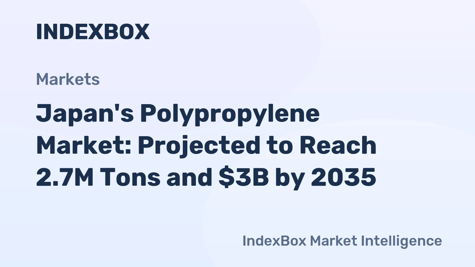 Japan's Polypropylene Market: Projected to Reach 2.7M Tons and $3B by 2035