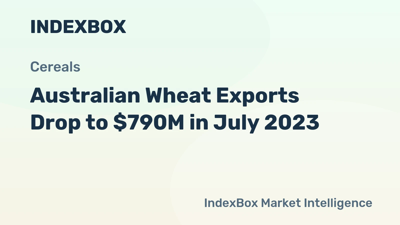 Australian Wheat Exports Drop to $790M in July 2023