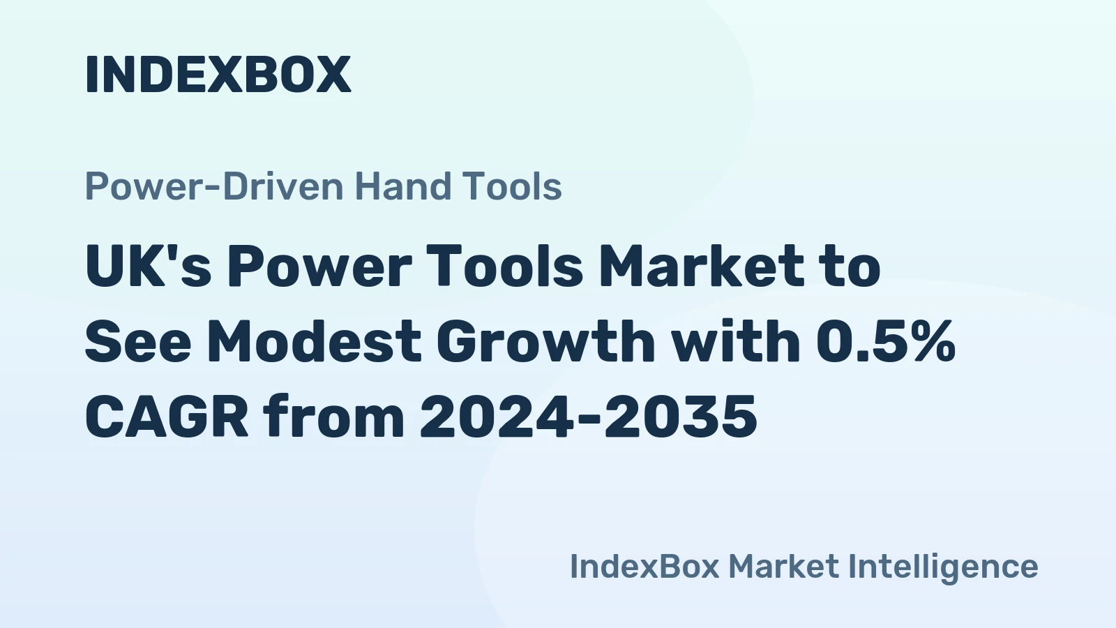 UK's Power Tools Market to See Modest Growth with 0.5% CAGR from 2024-2035