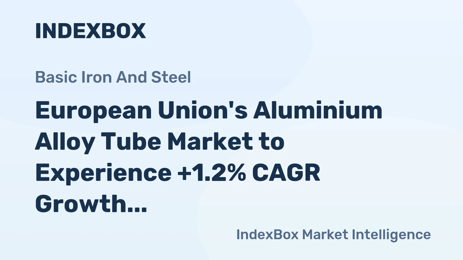 European Union's Aluminium Alloy Tube Market to Experience +1.2% CAGR Growth from 2024-2035, Reaching 176K Tons