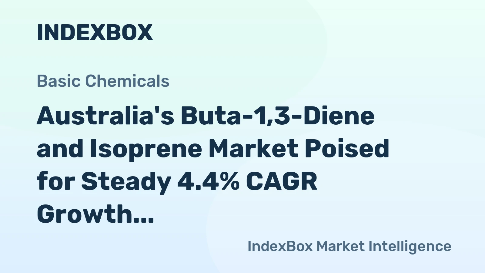 Australia's Buta-1,3-Diene and Isoprene Market Poised for Steady 4.4% CAGR Growth