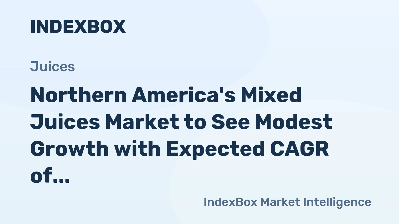 Northern America's Mixed Juices Market to See Modest Growth with Expected CAGR of +0.6% by 2035