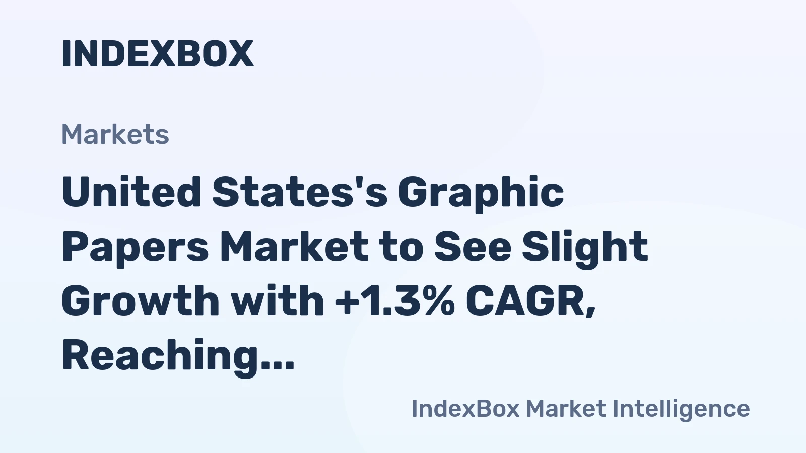 United States's Graphic Papers Market to See Slight Growth with +1.3% CAGR, Reaching $14.6B by 2035