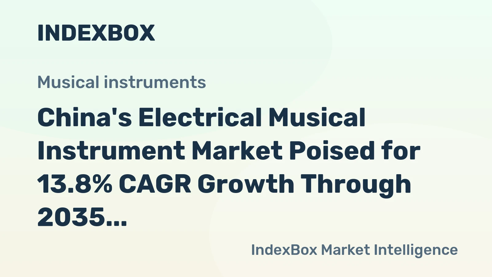 China's Electrical Musical Instrument Market Poised for 13.8% CAGR Growth Through 2035