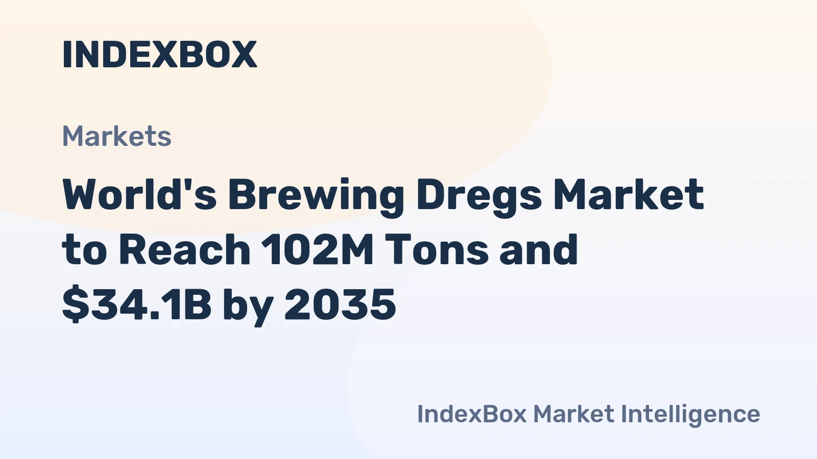 World's Brewing Dregs Market to Reach 102M Tons and $34.1B by 2035