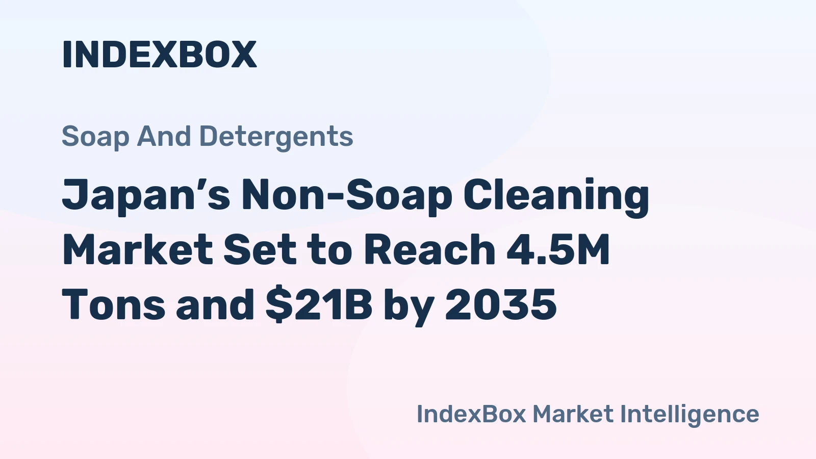 Japan’s Non-Soap Cleaning Market Set to Reach 4.5M Tons and $21B by 2035