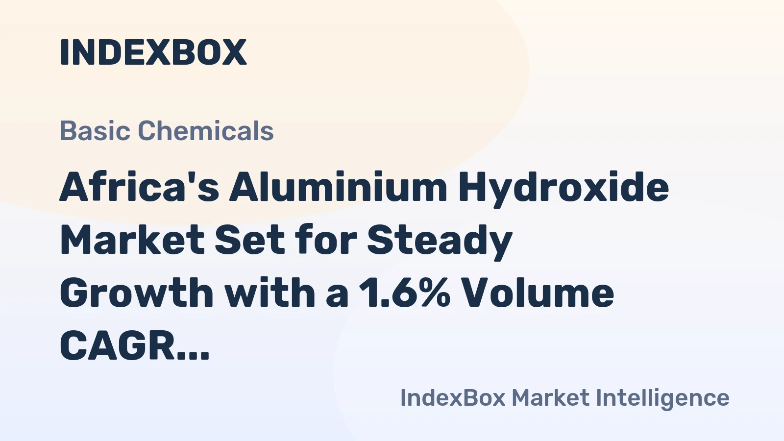 Africa's Aluminium Hydroxide Market Set for Steady Growth with a 1.6% Volume CAGR