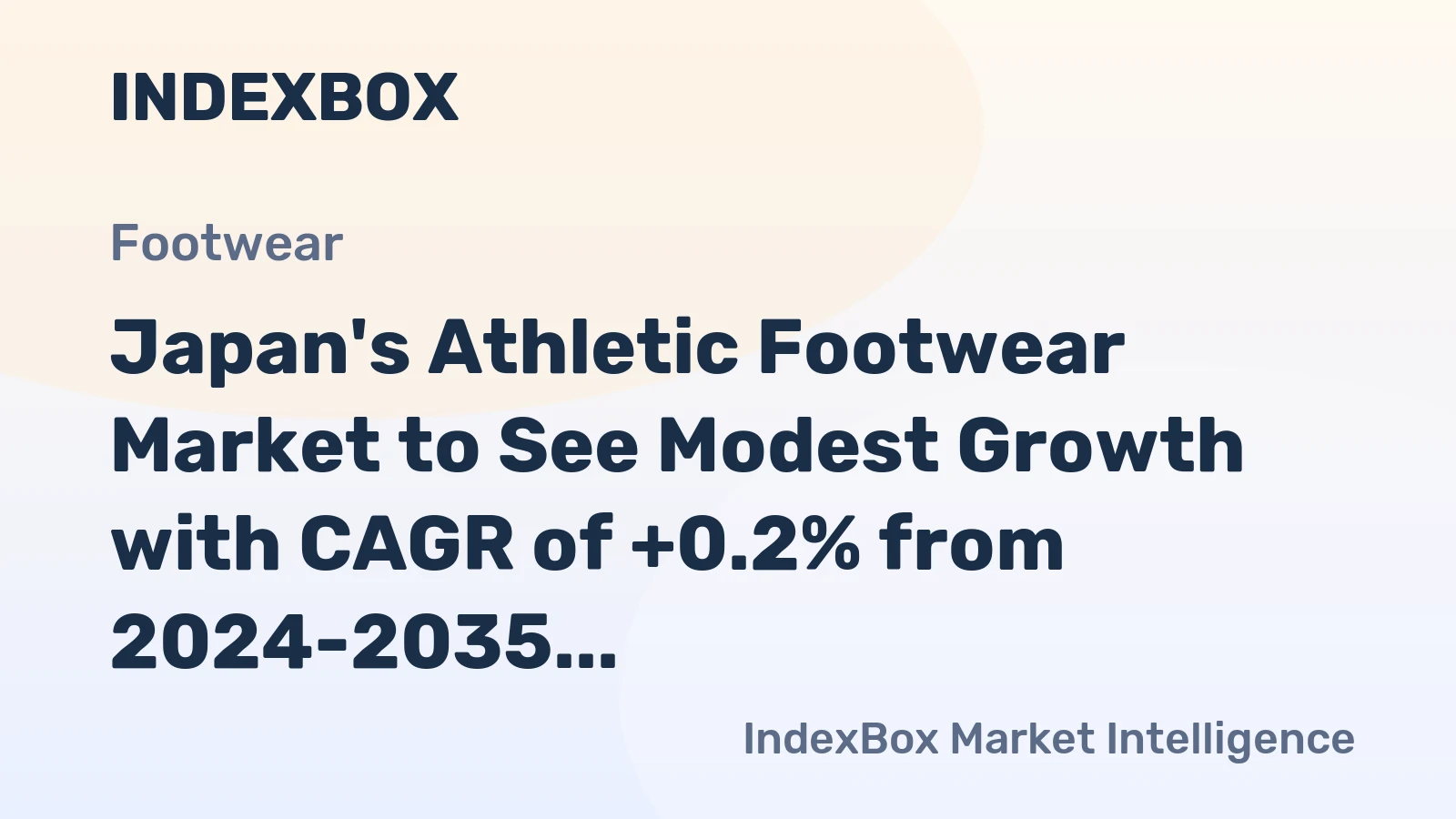 Japan's Athletic Footwear Market to See Modest Growth with CAGR of +0.2% from 2024-2035
