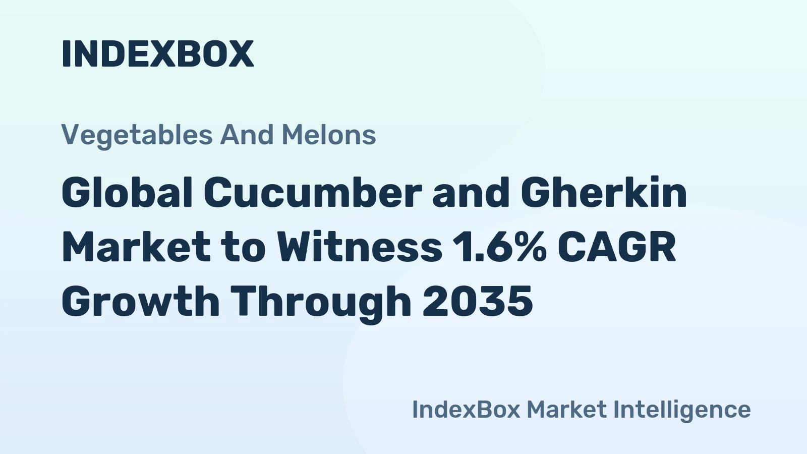 Global Cucumber and Gherkin Market to Witness 1.6% CAGR Growth Through 2035
