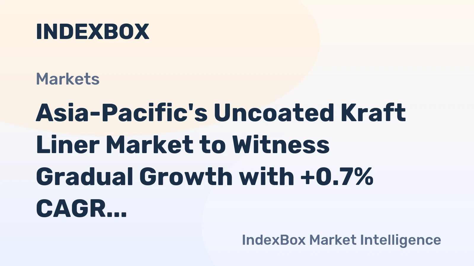 Asia-Pacific's Uncoated Kraft Liner Market to Witness Gradual Growth with +0.7% CAGR through 2035