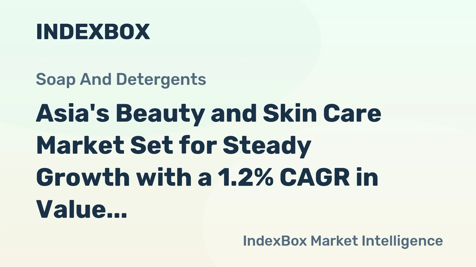 Asia's Beauty and Skin Care Market Set for Steady Growth with a 1.2% CAGR in Value