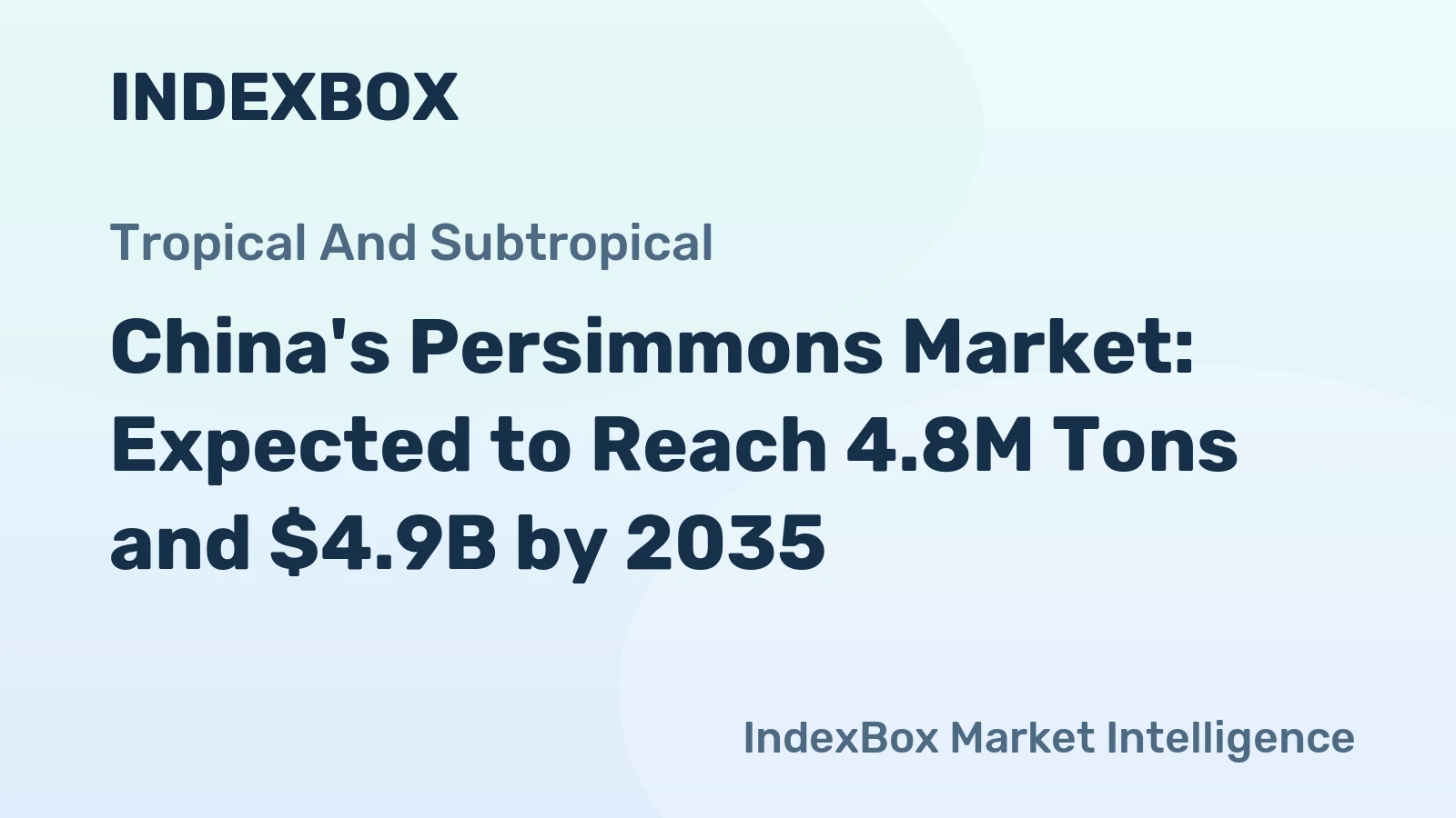 China's Persimmons Market: Expected to Reach 4.8M Tons and $4.9B by 2035