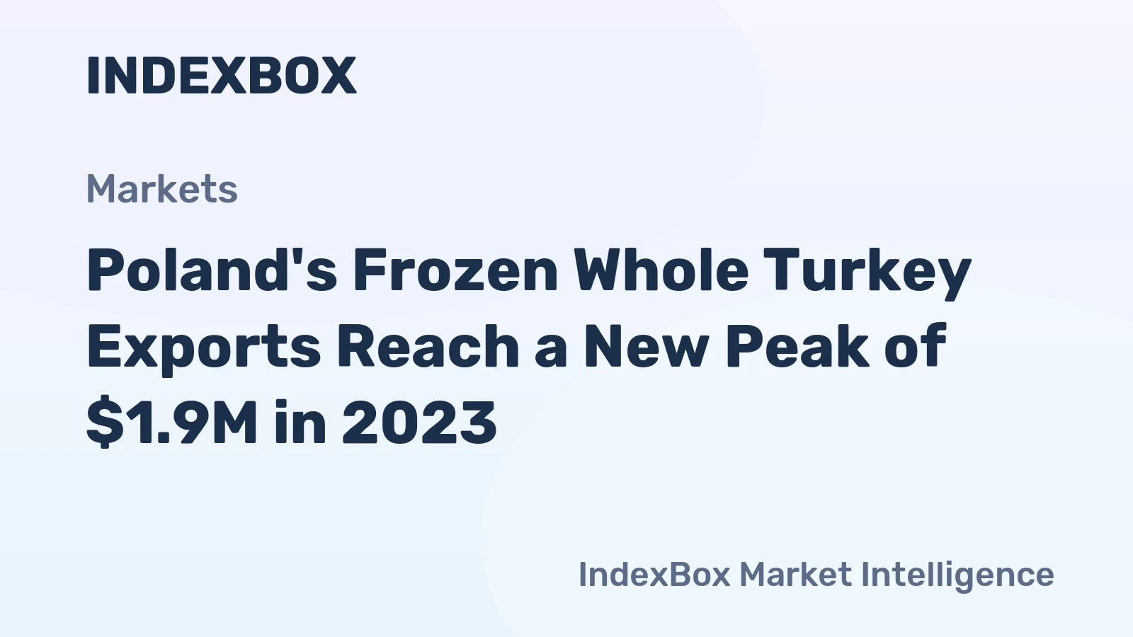 Poland's Frozen Whole Turkey Exports Reach a New Peak of $1.9M in 2023
