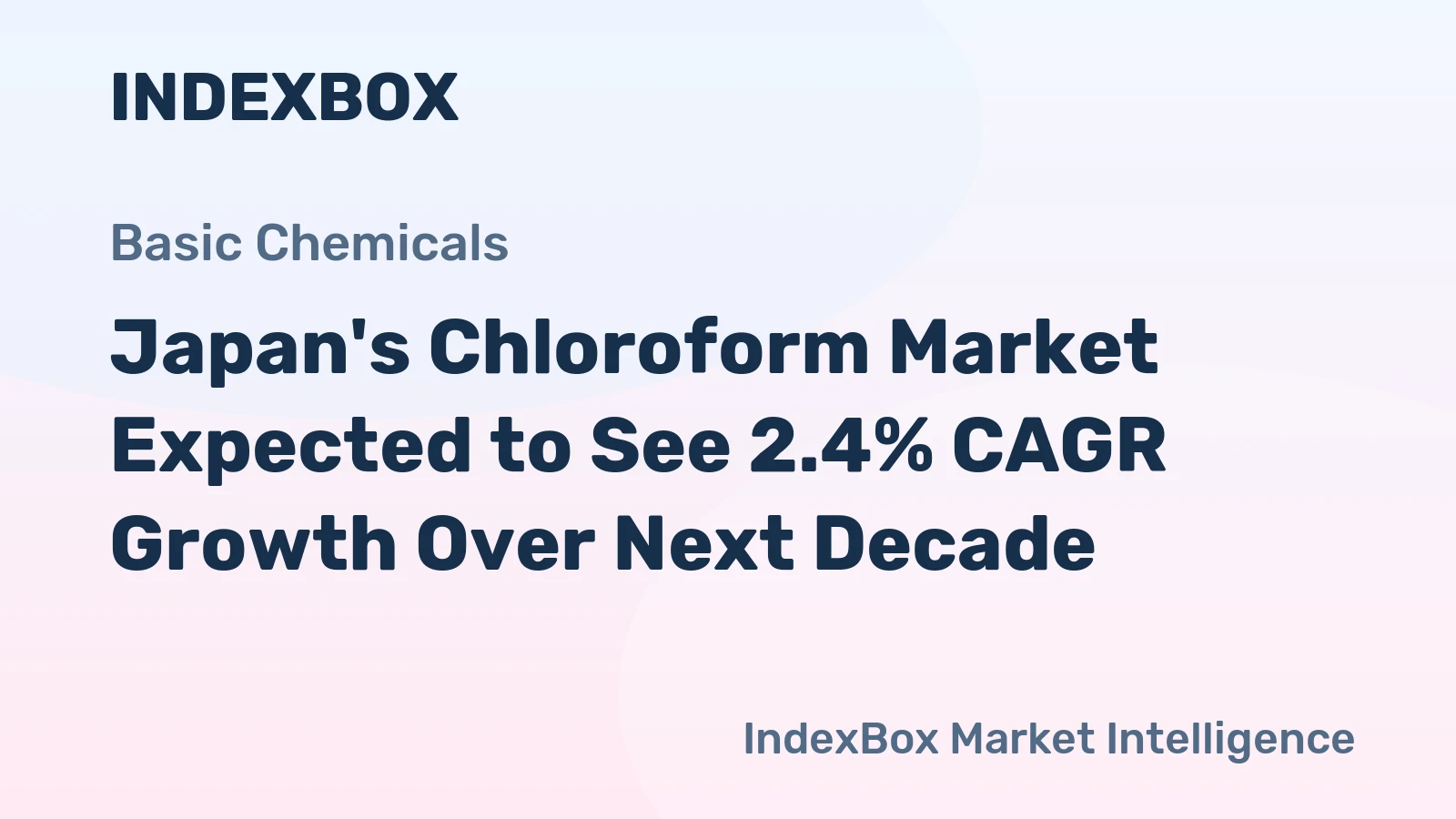 Japan's Chloroform Market Expected to See 2.4% CAGR Growth Over Next Decade