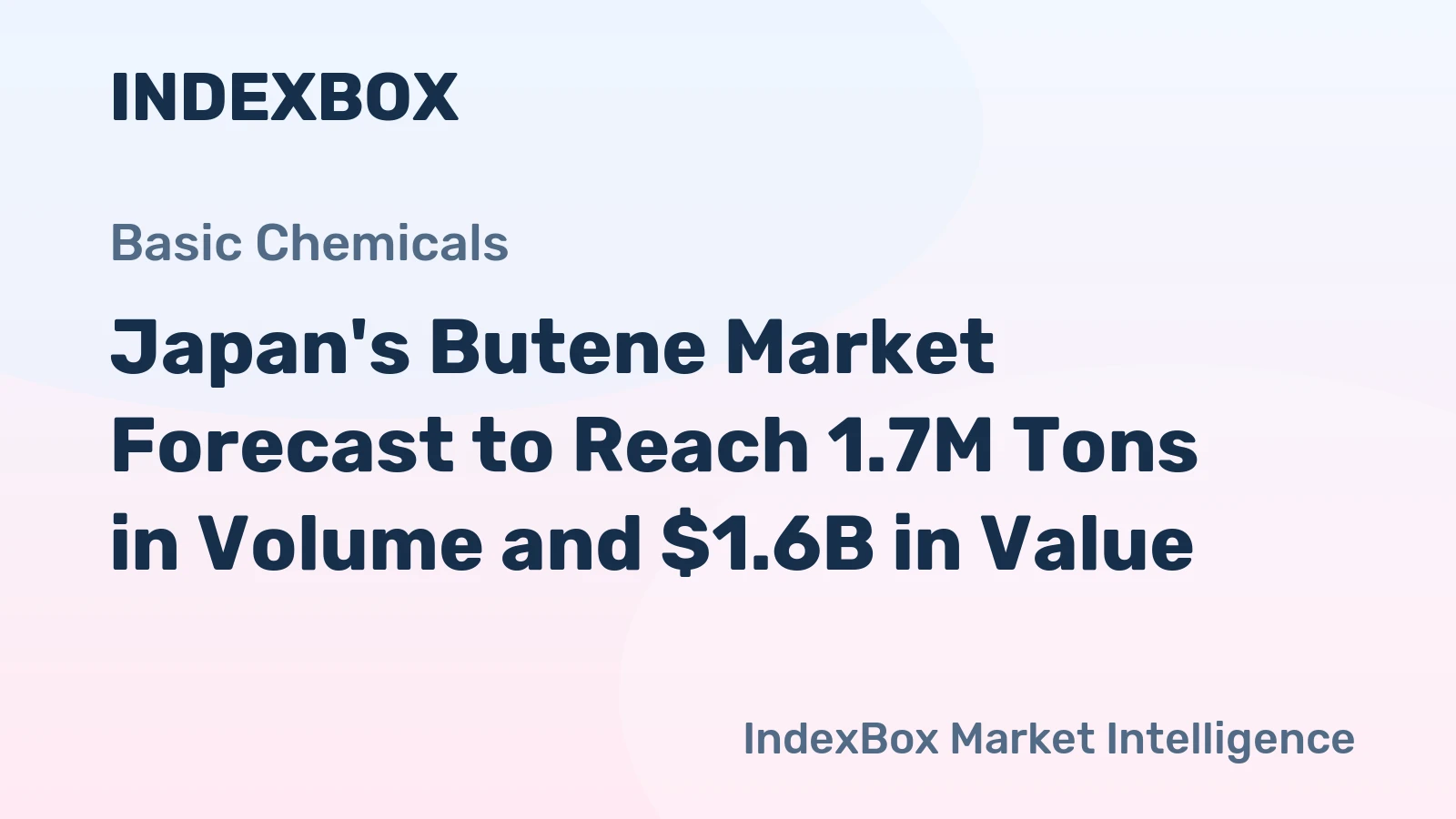 Japan's Butene Market Forecast to Reach 1.7M Tons in Volume and $1.6B in Value