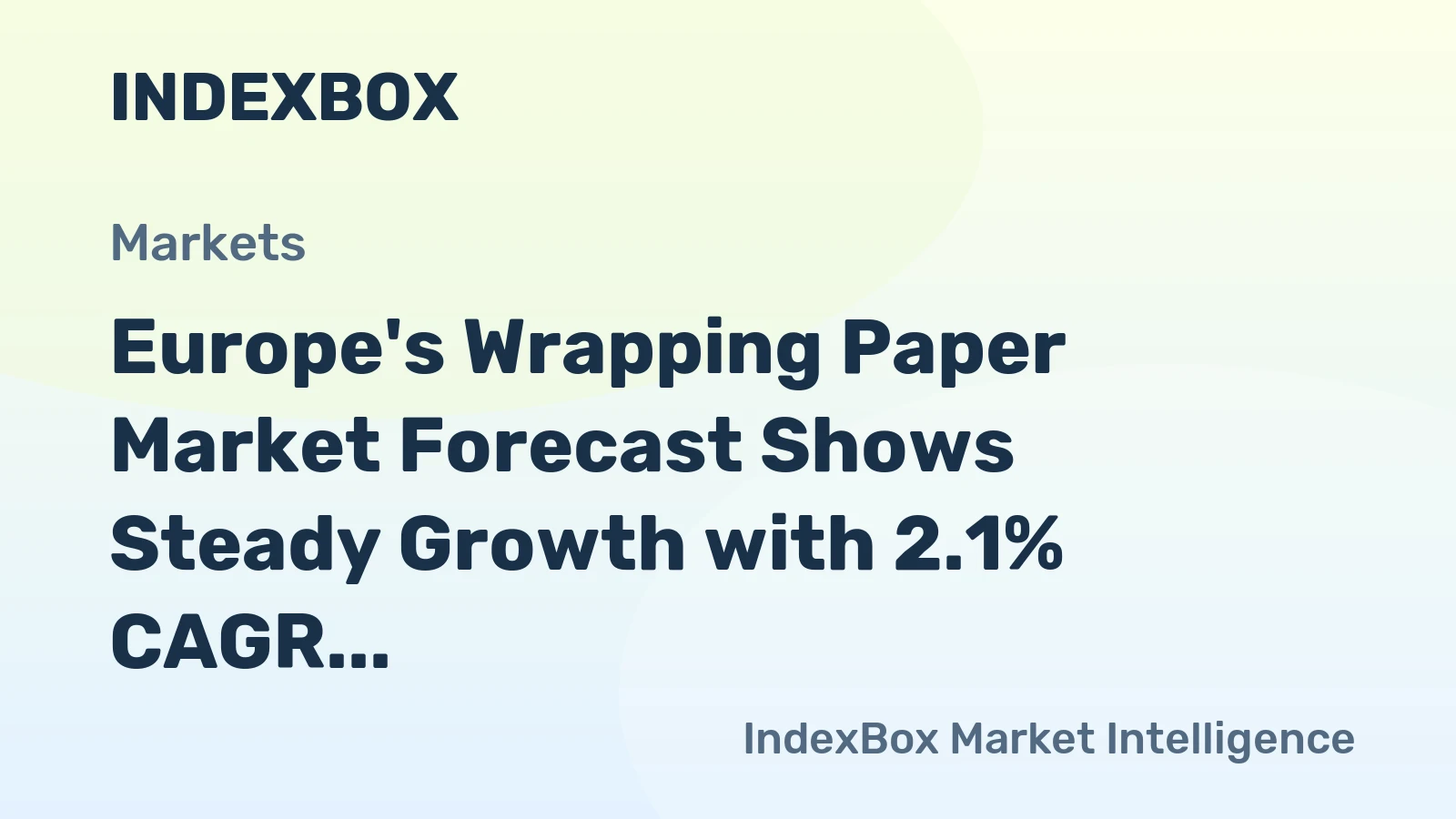 Europe's Wrapping Paper Market Forecast Shows Steady Growth with 2.1% CAGR in Value Through 2035