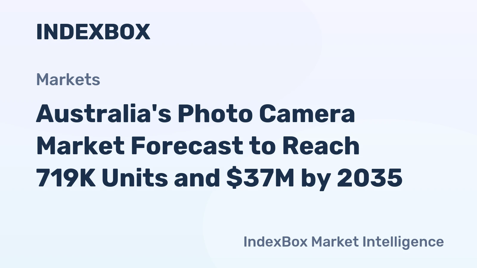 Australia's Photo Camera Market Forecast to Reach 719K Units and $37M by 2035