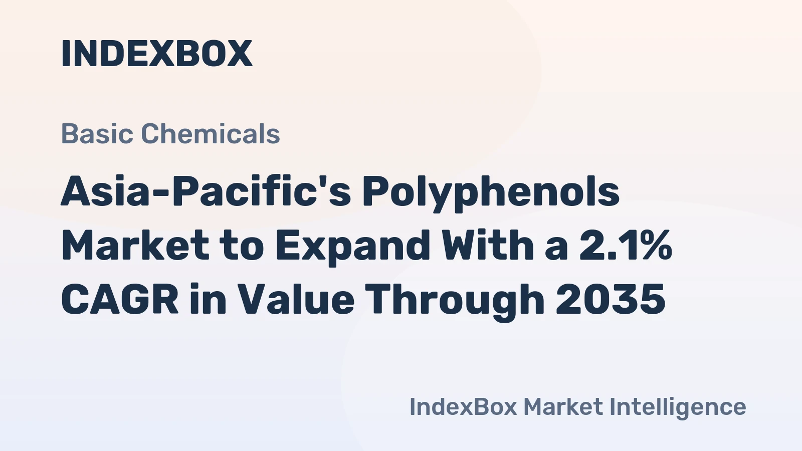 Asia-Pacific's Polyphenols Market to Expand With a 2.1% CAGR in Value Through 2035