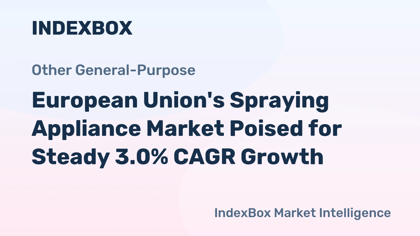 European Union's Spraying Appliance Market Poised for Steady 3.0% CAGR Growth