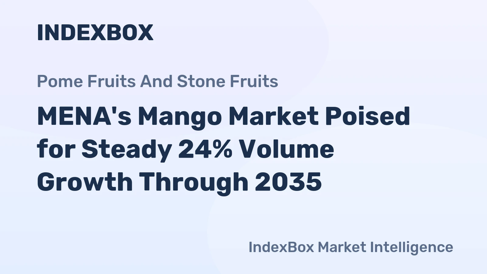 MENA's Mango Market Poised for Steady 24% Volume Growth Through 2035