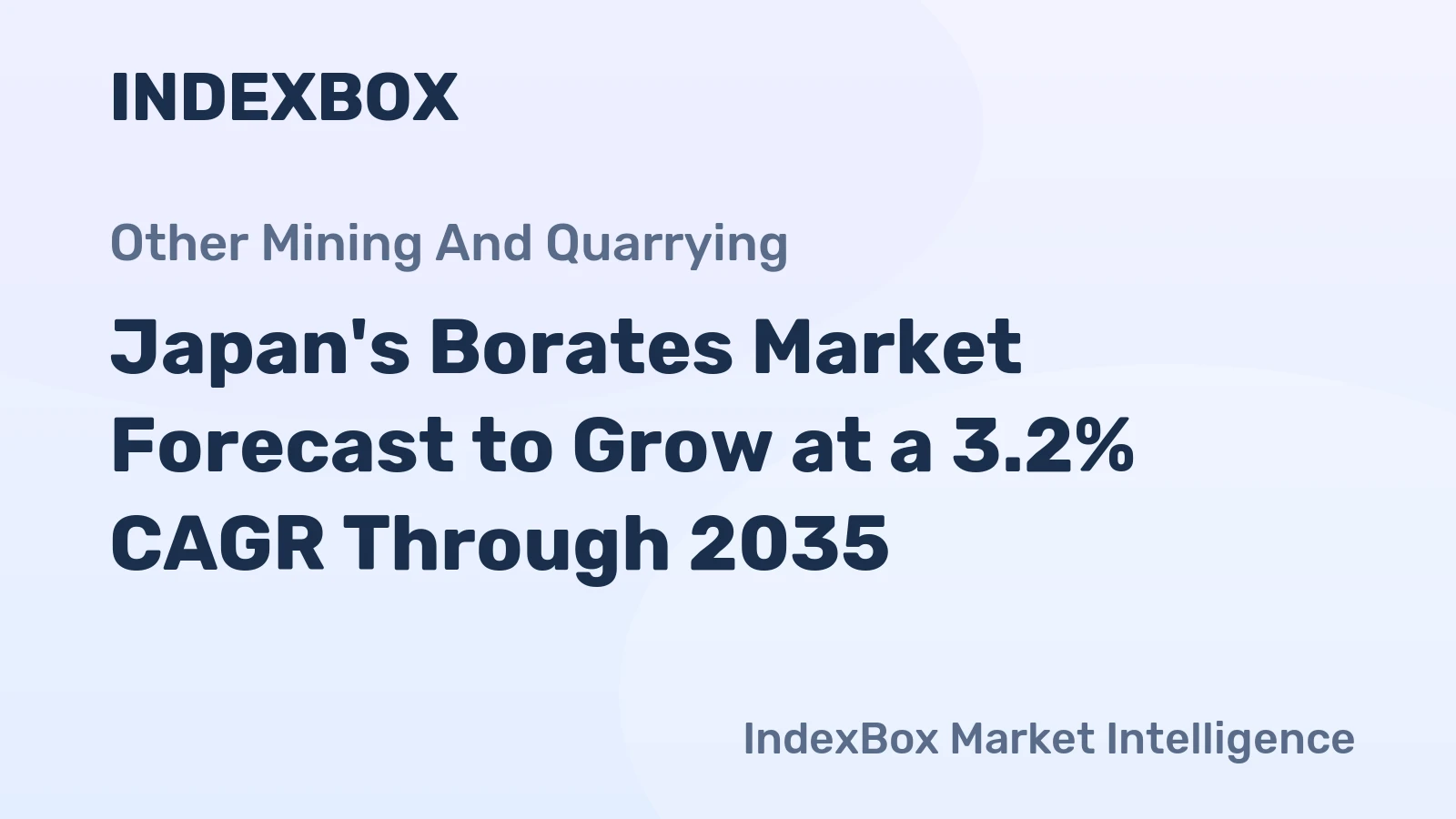 Japan's Borates Market Forecast to Grow at a 3.2% CAGR Through 2035