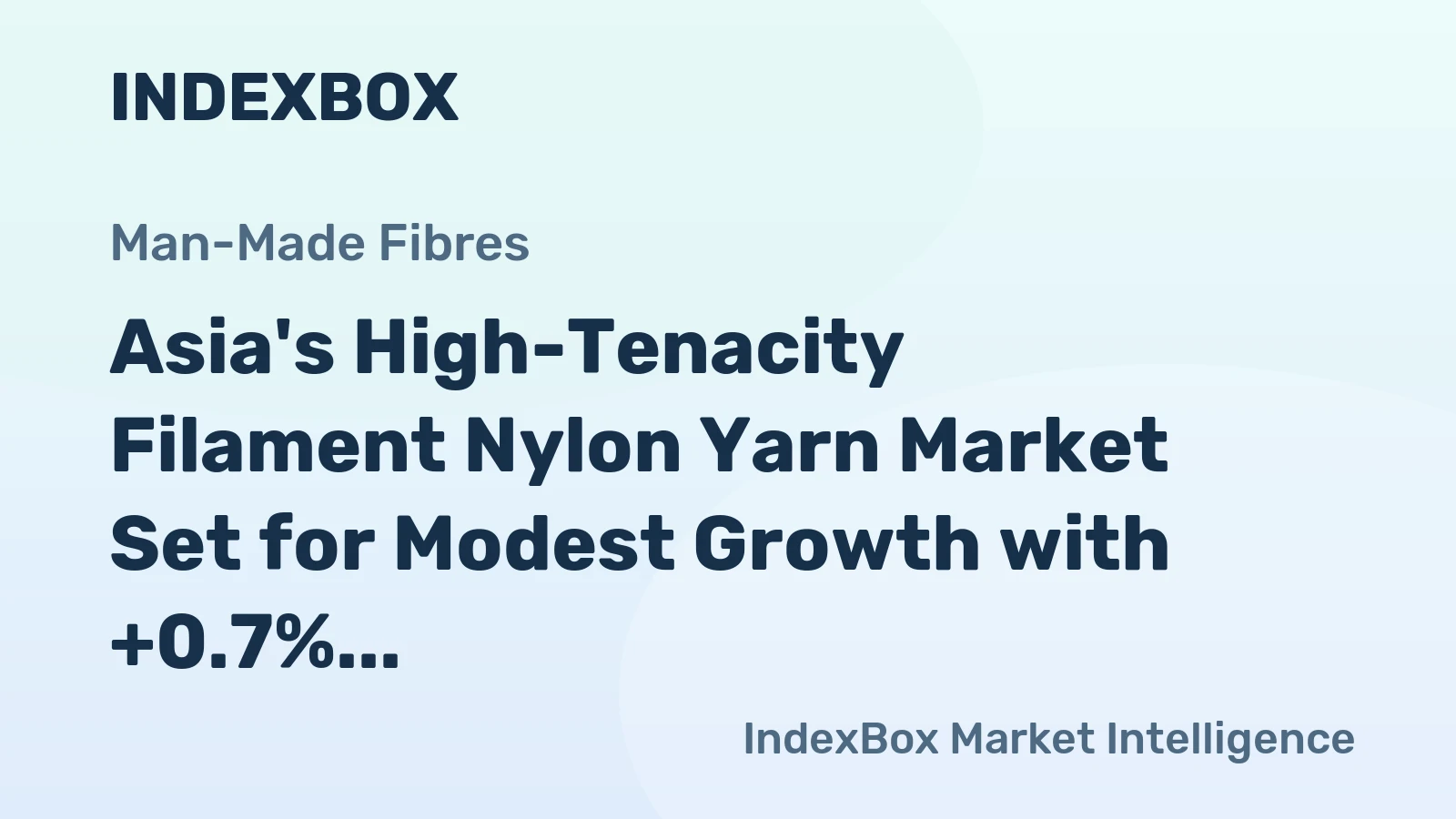 Asia's High-Tenacity Filament Nylon Yarn Market Set for Modest Growth with +0.7% CAGR Through 2035