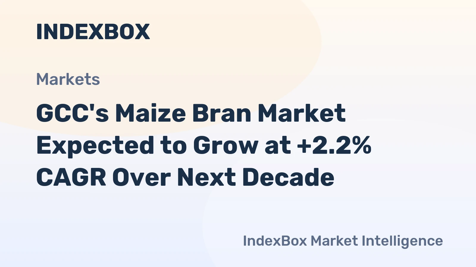 GCC's Maize Bran Market Expected to Grow at +2.2% CAGR Over Next Decade