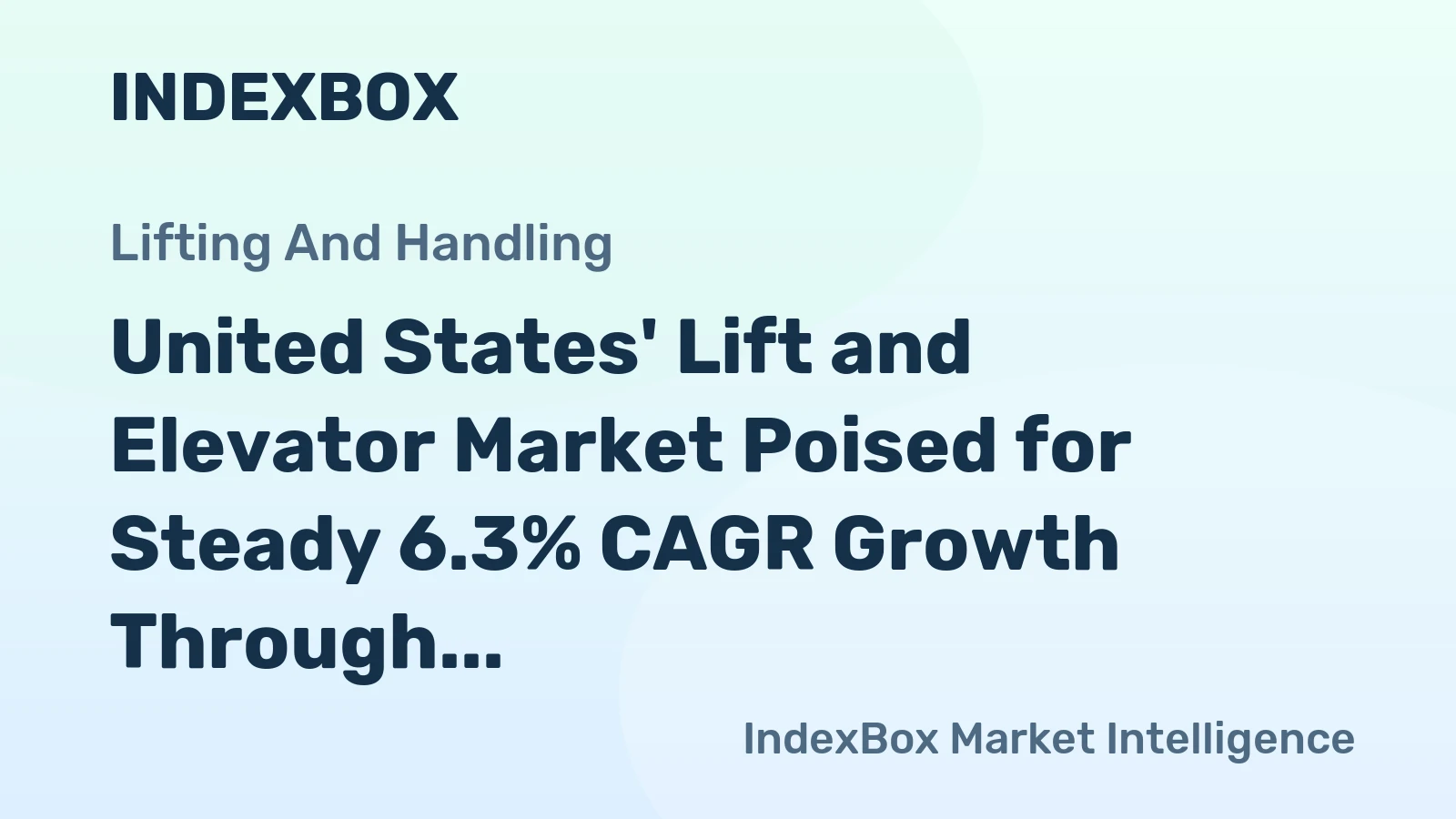 United States' Lift and Elevator Market Poised for Steady 6.3% CAGR Growth Through 2035