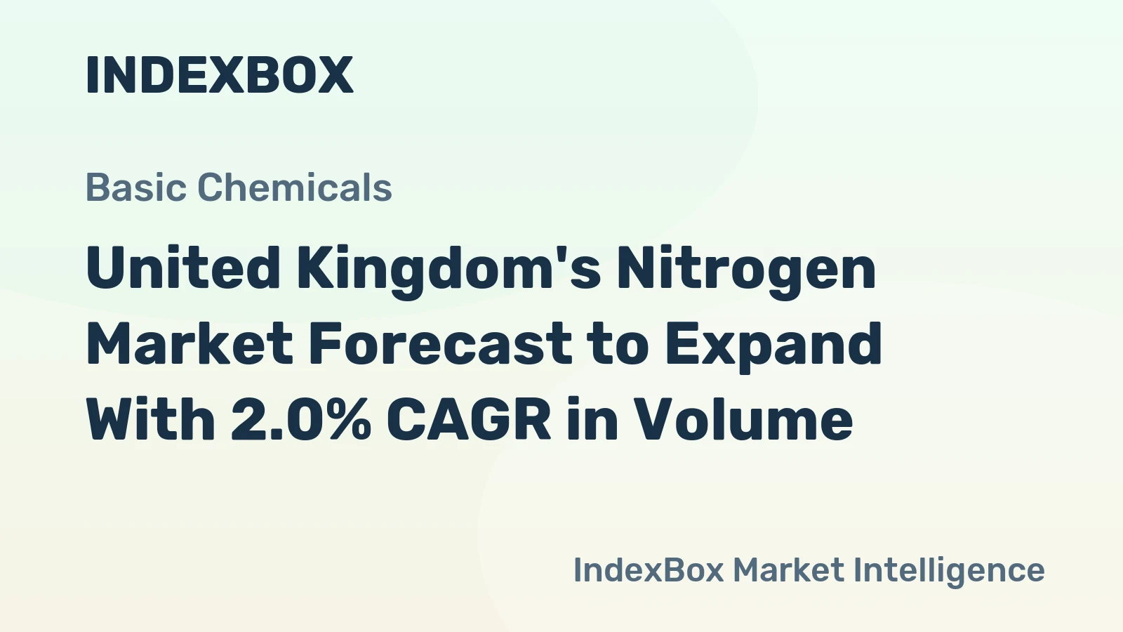 United Kingdom's Nitrogen Market Forecast to Expand With 2.0% CAGR in Volume