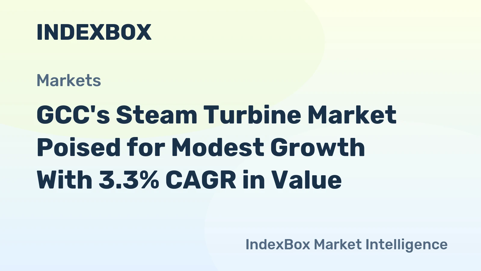 GCC's Steam Turbine Market Poised for Modest Growth With 3.3% CAGR in Value