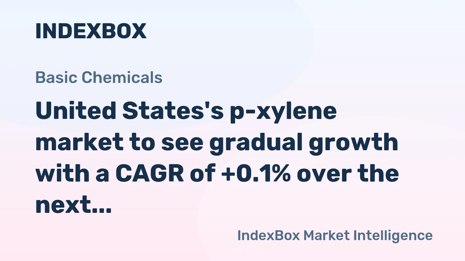 United States's p-xylene market to see gradual growth with a CAGR of +0.1% over the next decade