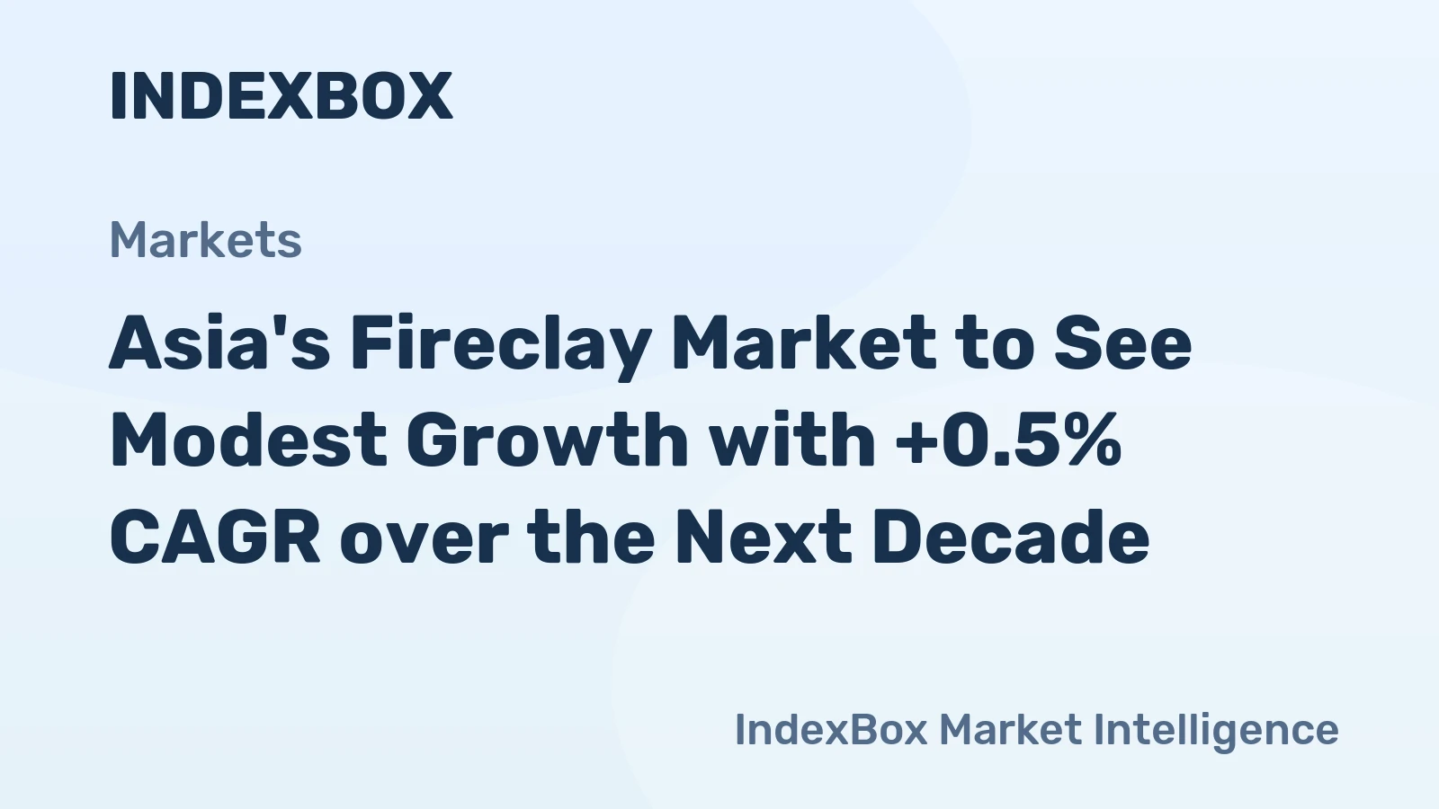 Asia's Fireclay Market to See Modest Growth with +0.5% CAGR over the Next Decade
