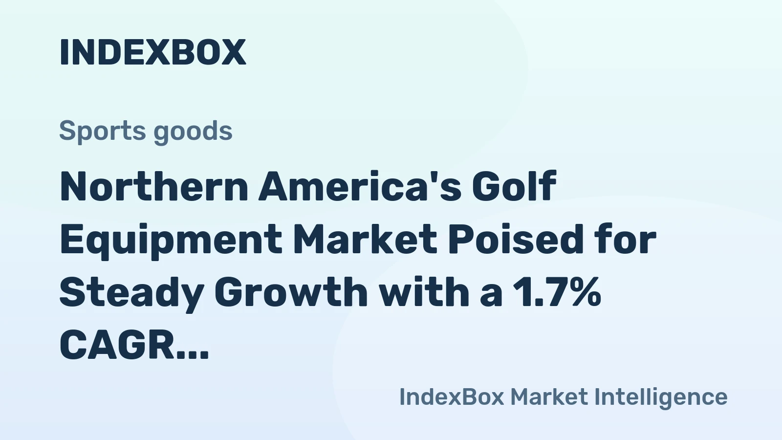 Northern America's Golf Equipment Market Poised for Steady Growth with a 1.7% CAGR Through 2035