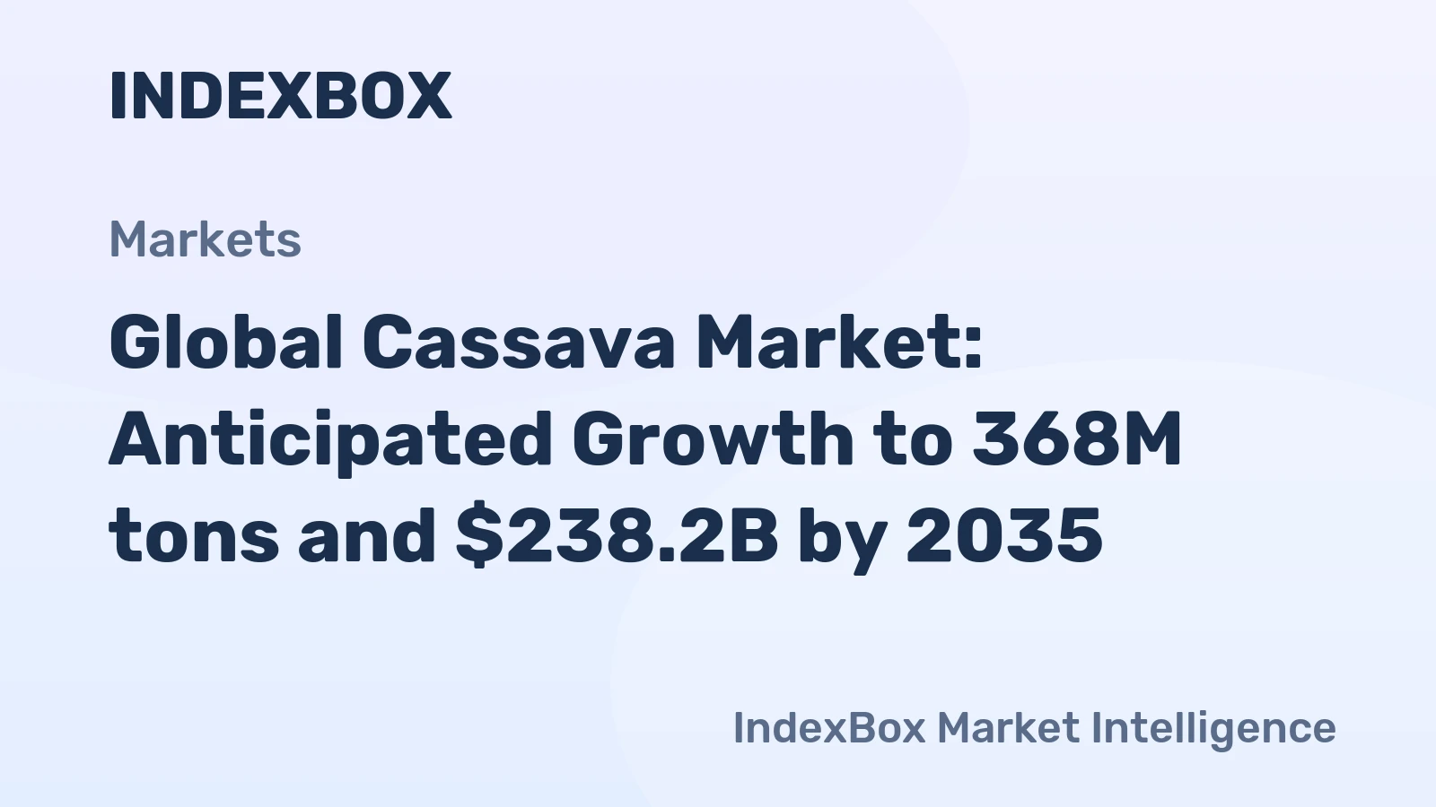 Global Cassava Market: Anticipated Growth to 368M tons and $238.2B by 2035