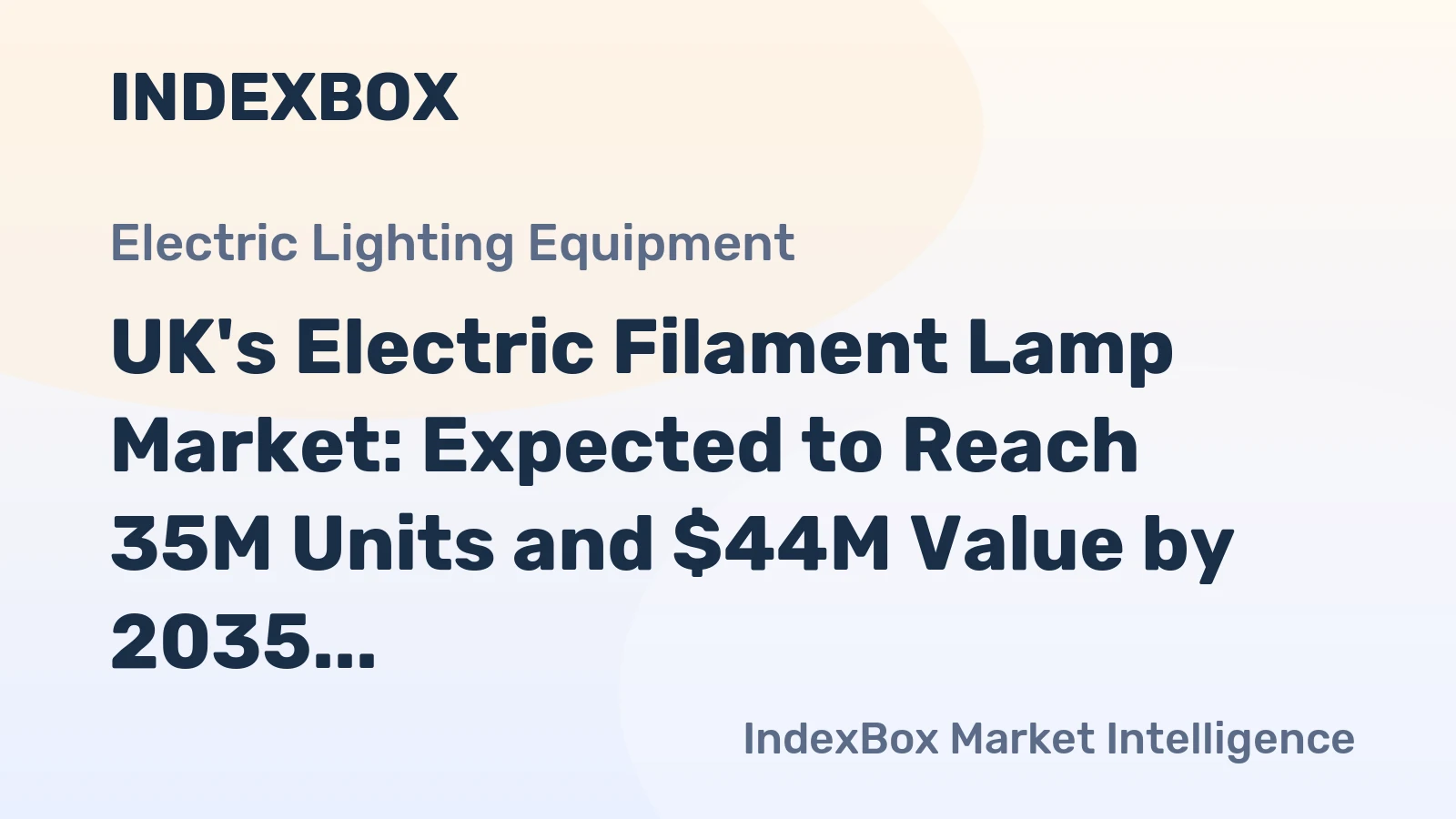 UK's Electric Filament Lamp Market: Expected to Reach 35M Units and $44M Value by 2035