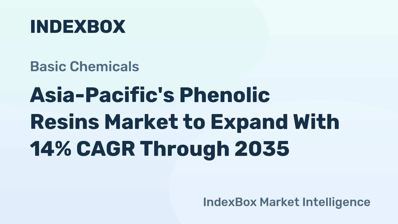 Asia-Pacific's Phenolic Resins Market to Expand With 14% CAGR Through 2035