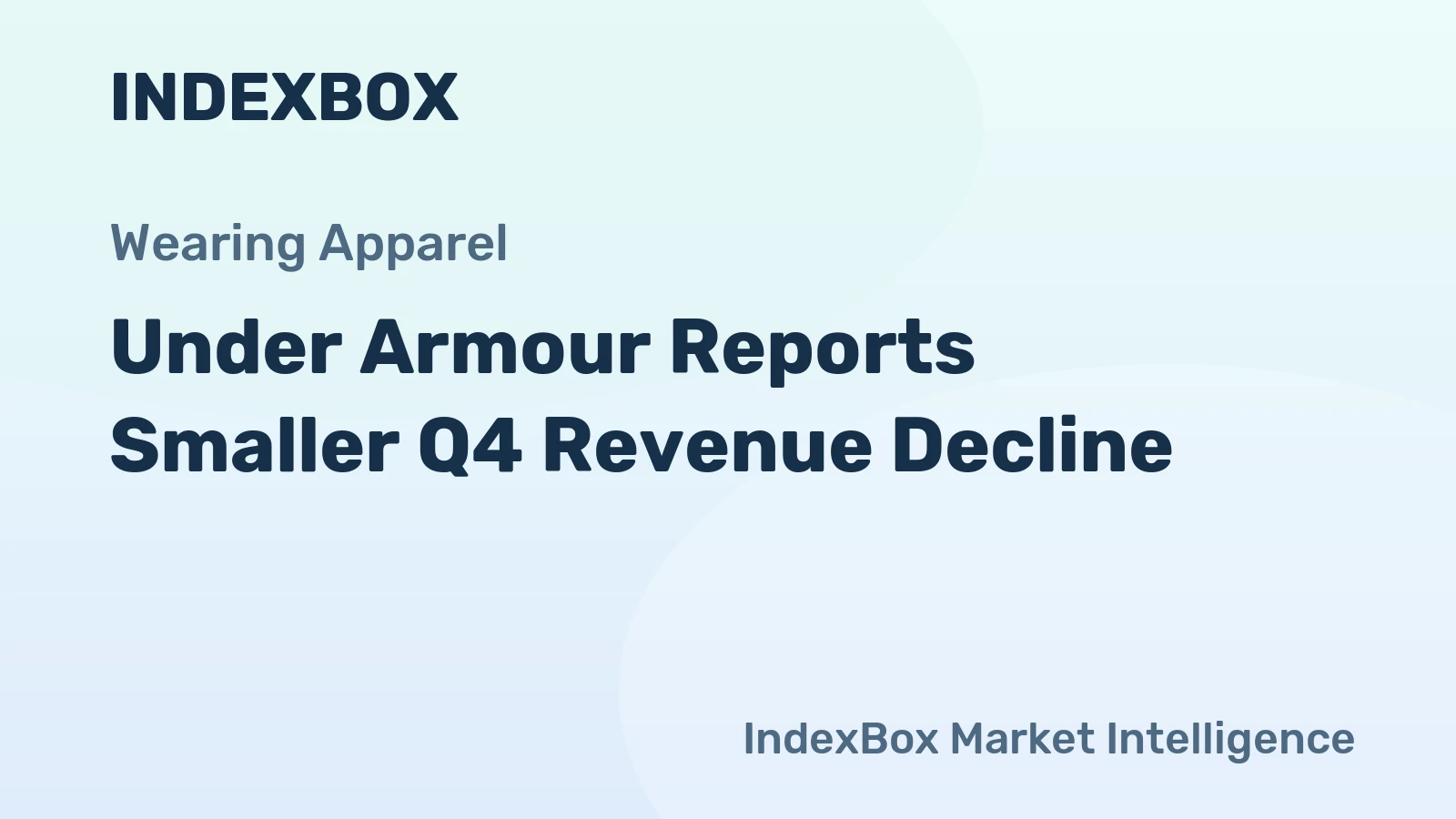 Under Armour Reports Smaller Q4 Revenue Decline