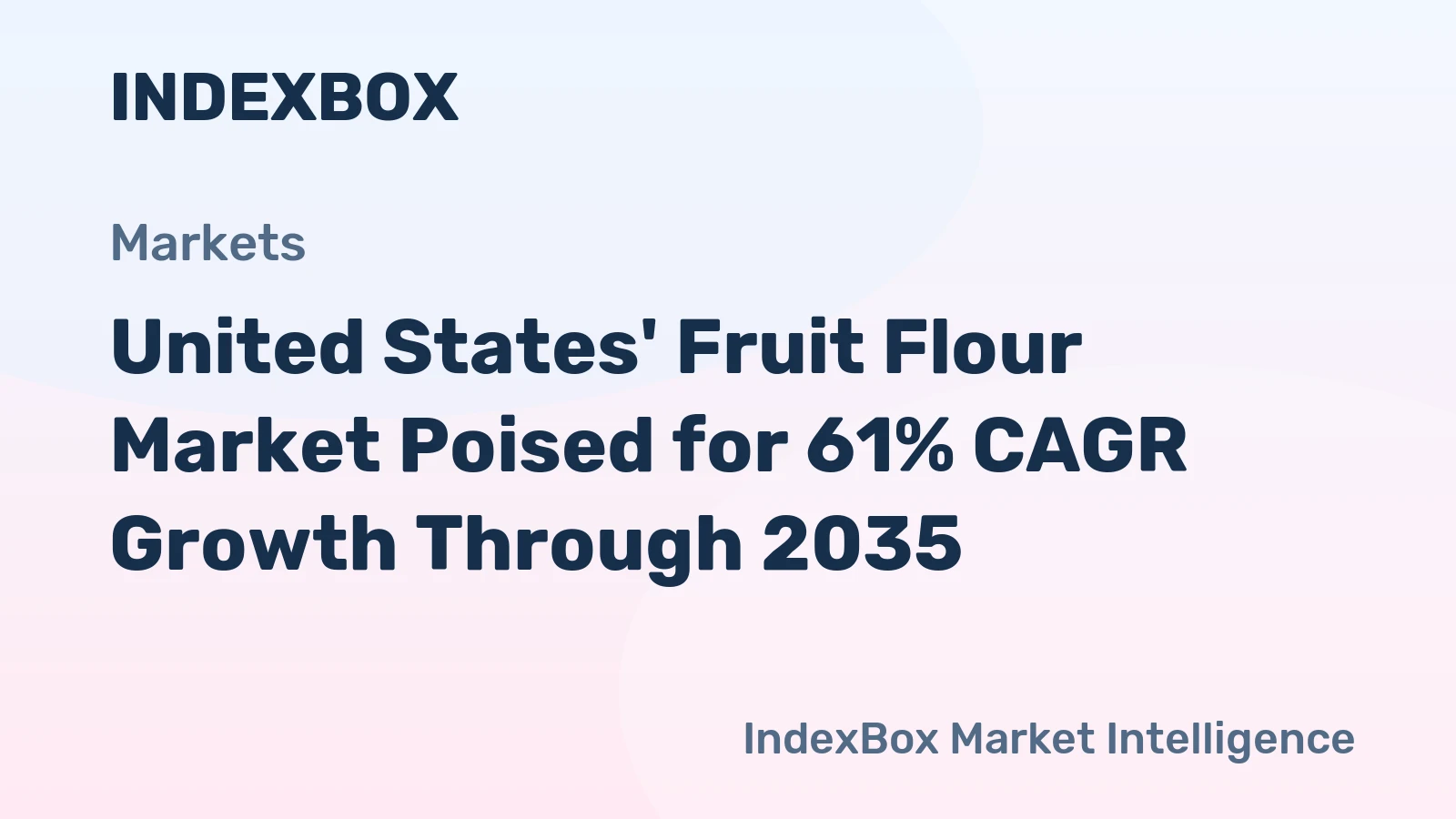 United States' Fruit Flour Market Poised for 61% CAGR Growth Through 2035