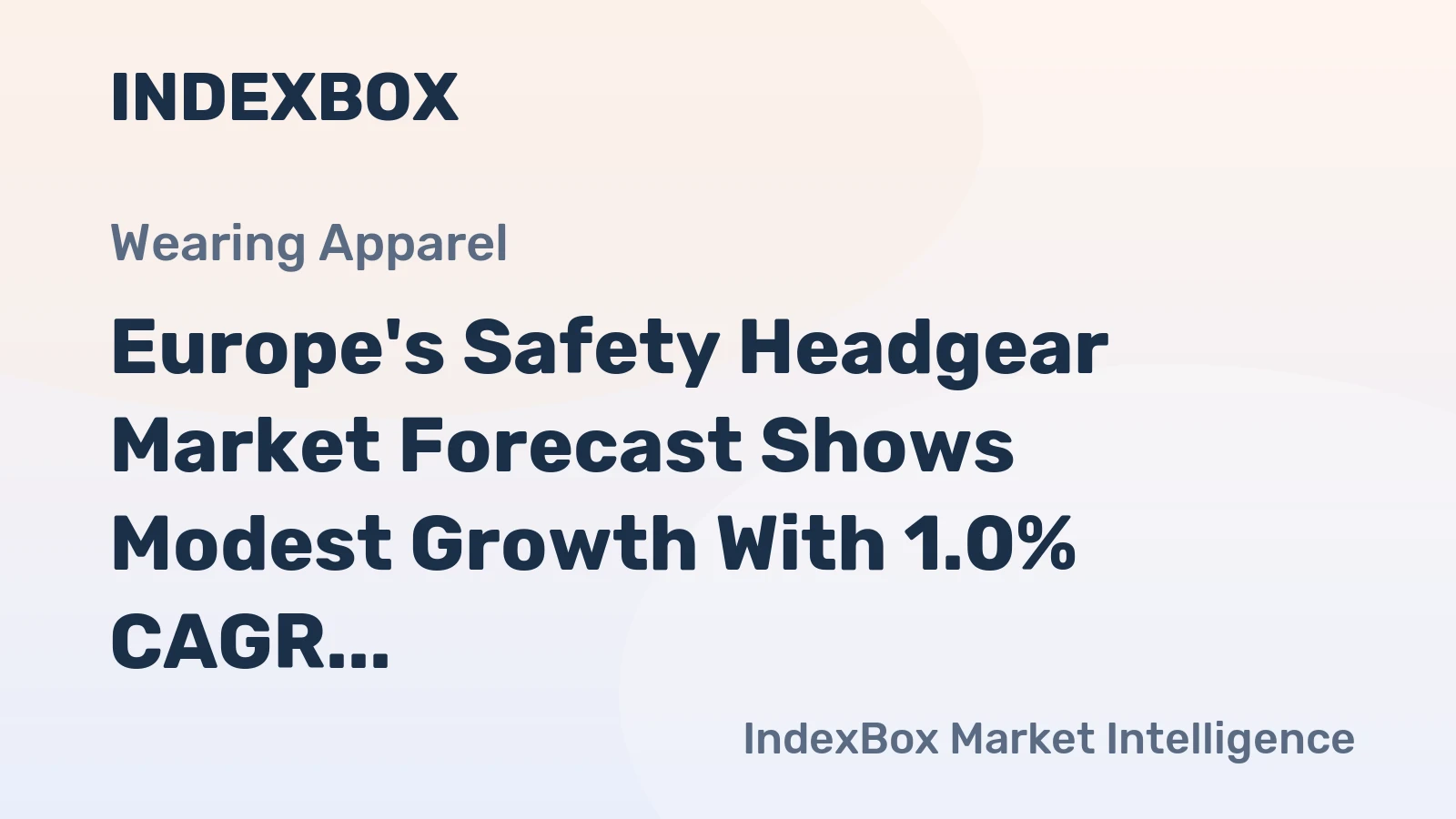 Europe's Safety Headgear Market Forecast Shows Modest Growth With 1.0% CAGR Through 2035