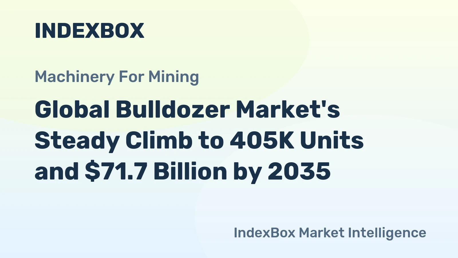 Global Bulldozer Market's Steady Climb to 405K Units and $71.7 Billion by 2035