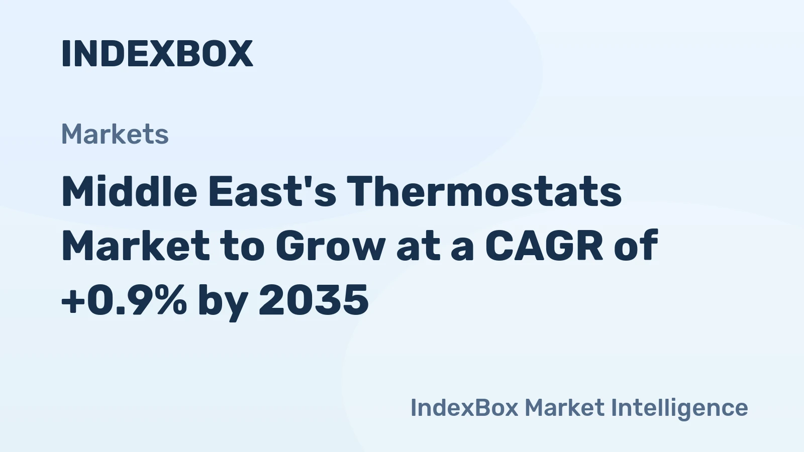 Middle East's Thermostats Market to Grow at a CAGR of +0.9% by 2035