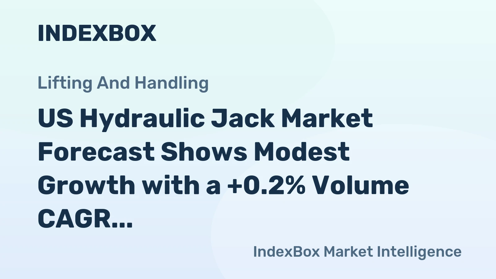US Hydraulic Jack Market Forecast Shows Modest Growth with a +0.2% Volume CAGR Through 2035
