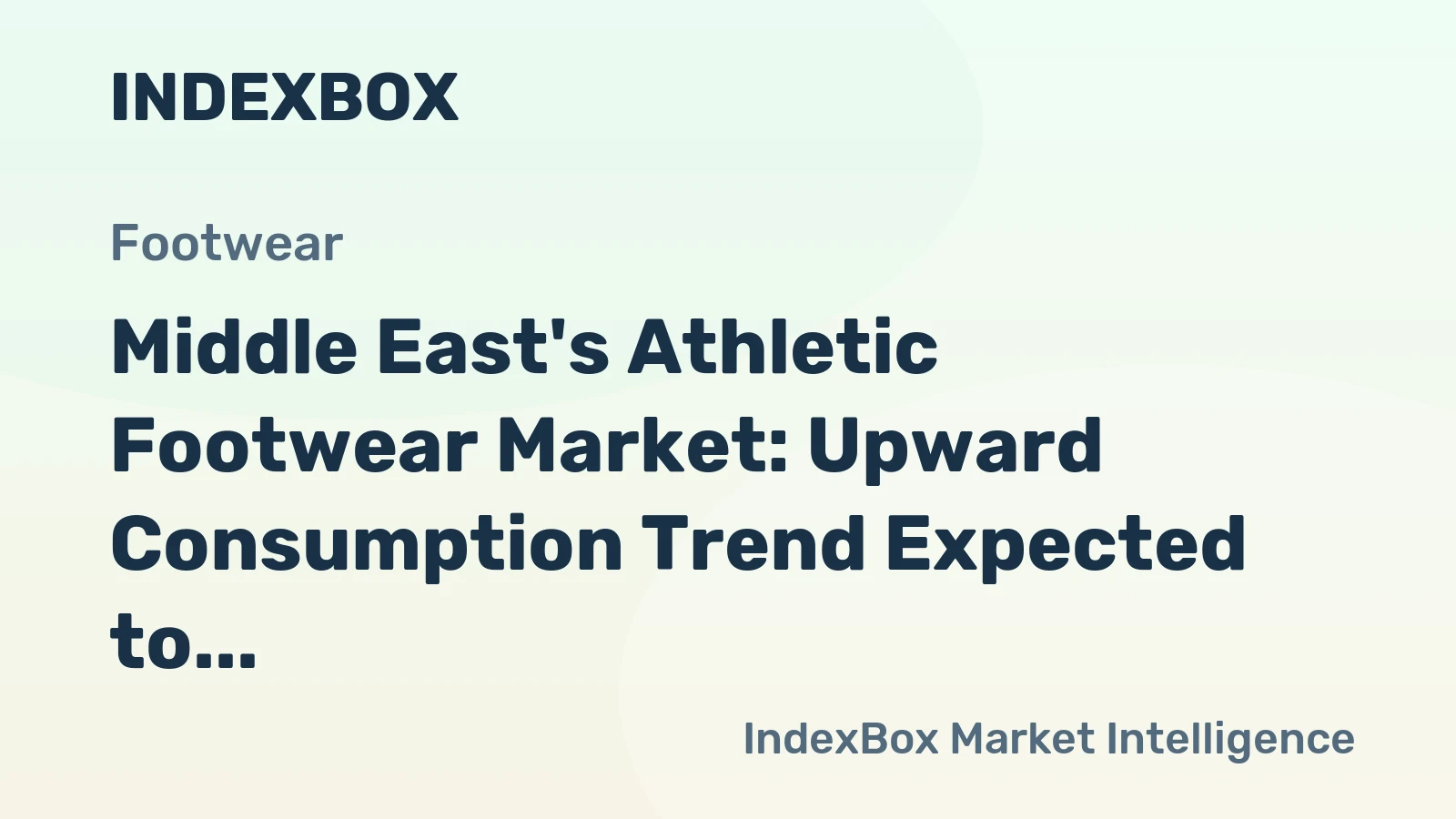 Middle East's Athletic Footwear Market: Upward Consumption Trend Expected to Continue, Reaching 82M Pairs and $2.2B by 2035