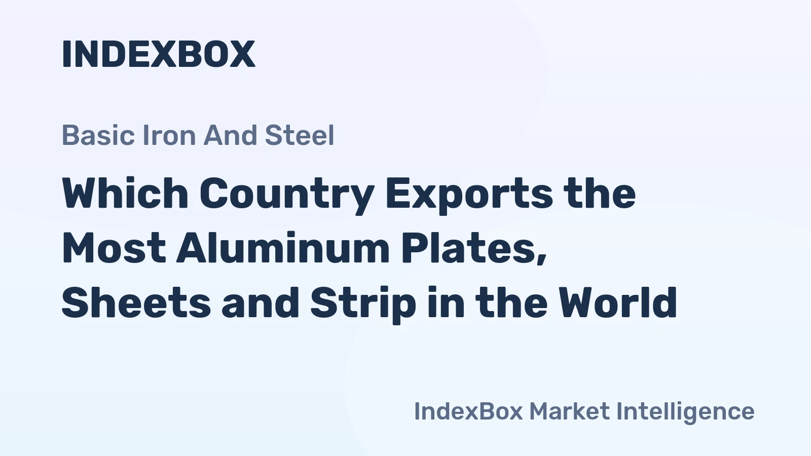 Which Country Exports the Most Aluminum Plates, Sheets and Strip in the World?