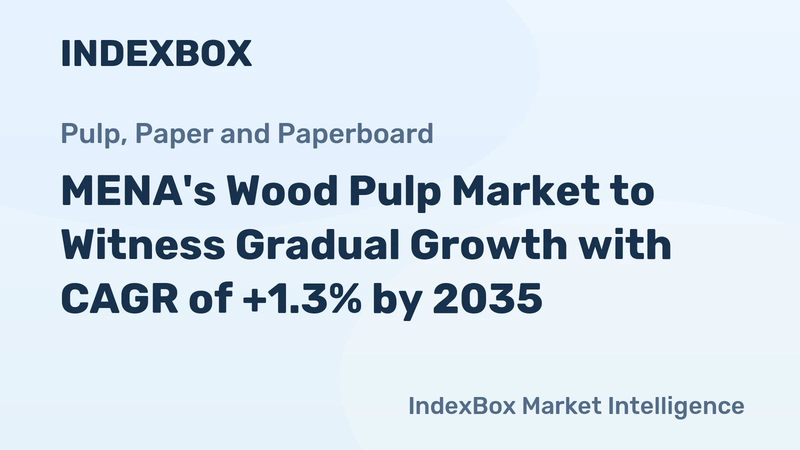 MENA's Wood Pulp Market to Witness Gradual Growth with CAGR of +1.3% by 2035