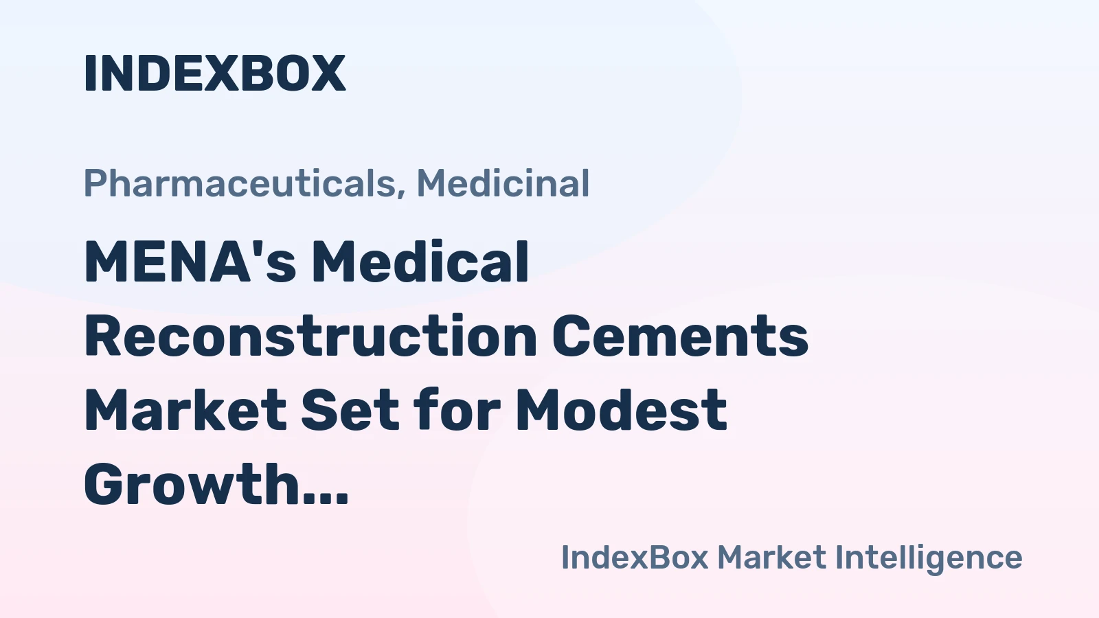 MENA's Medical Reconstruction Cements Market Set for Modest Growth with 2% CAGR Through 2035