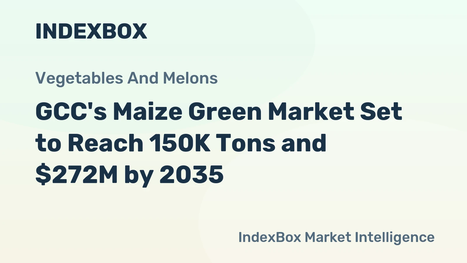 GCC's Maize Green Market Set to Reach 150K Tons and $272M by 2035